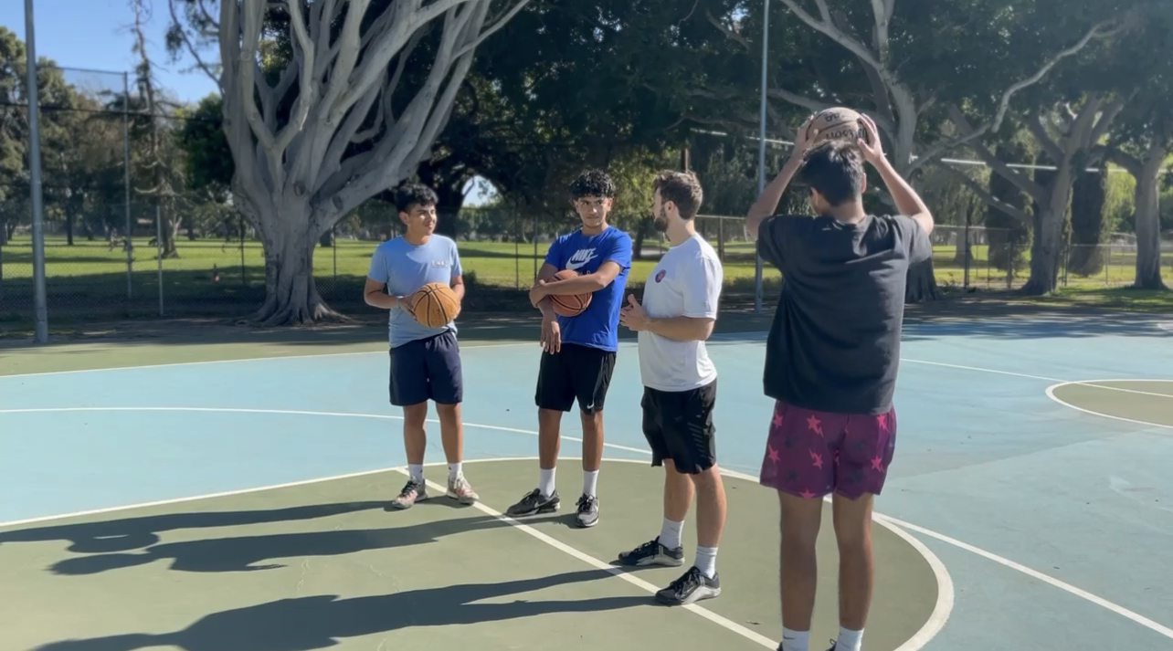 Basketball lessons with Justin
